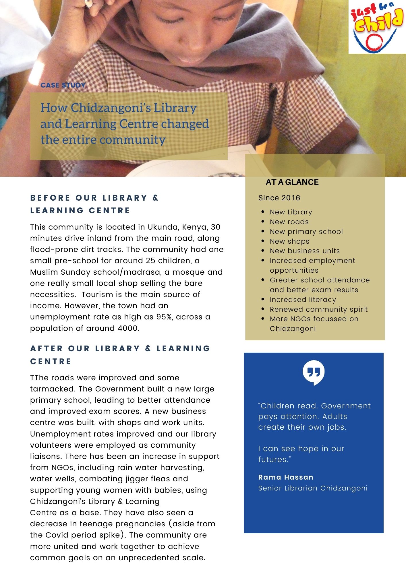 Case Studies - Just be a Child